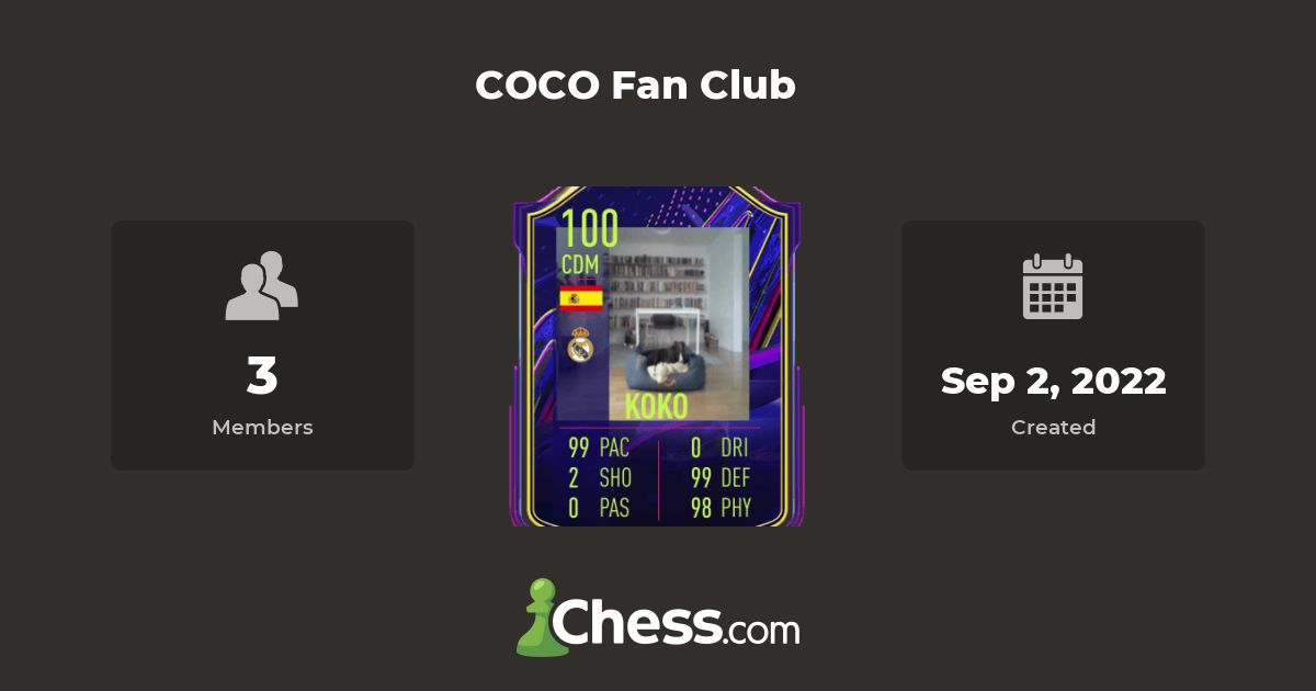 COCO Fan Club - Chess Club - Chess.com