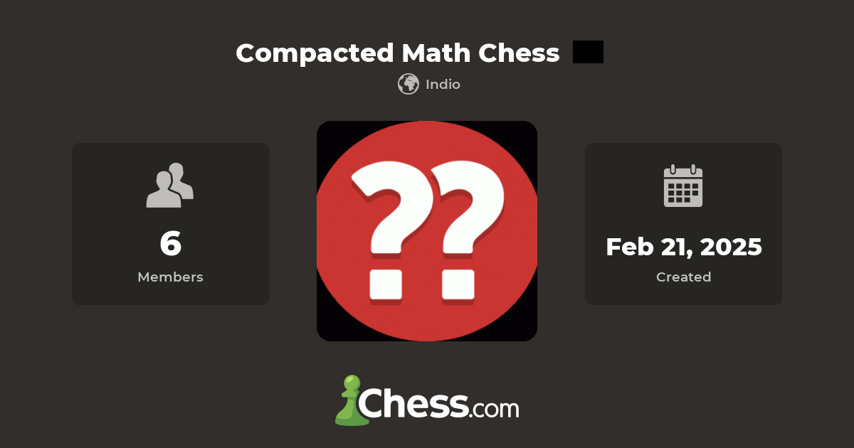 Compacted Math Chess - Chess Club - Chess.com