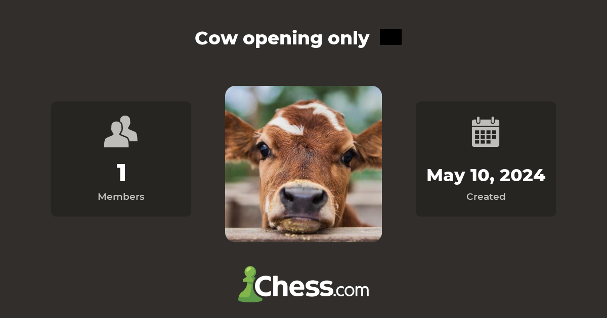 Cow opening only - Chess Club - Chess.com
