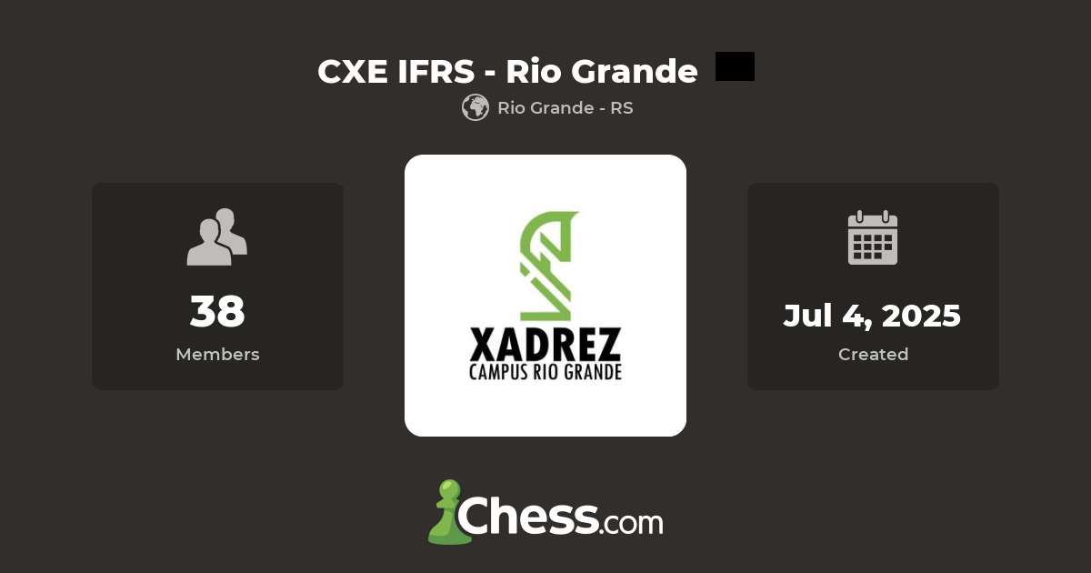 CXE IFRS - Rio Grande - Chess Club - Chess.com