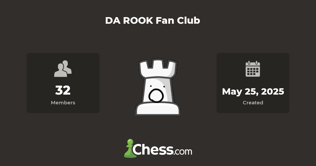 DA ROOK Fan Club - Chess Club - Chess.com
