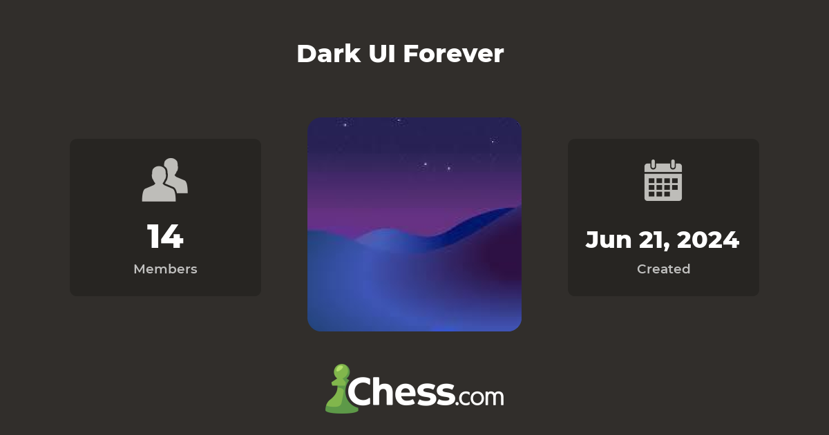 Dark UI Forever - Chess Club - Chess.com
