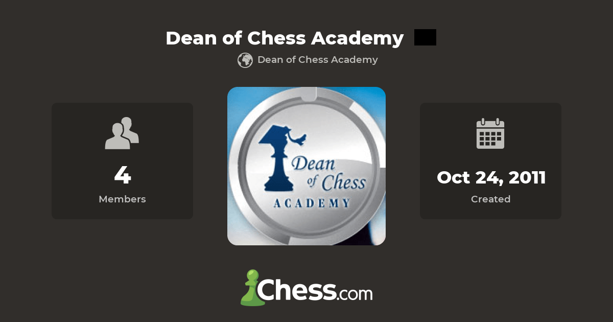 Dean of Chess Academy - Chess Club - Chess.com