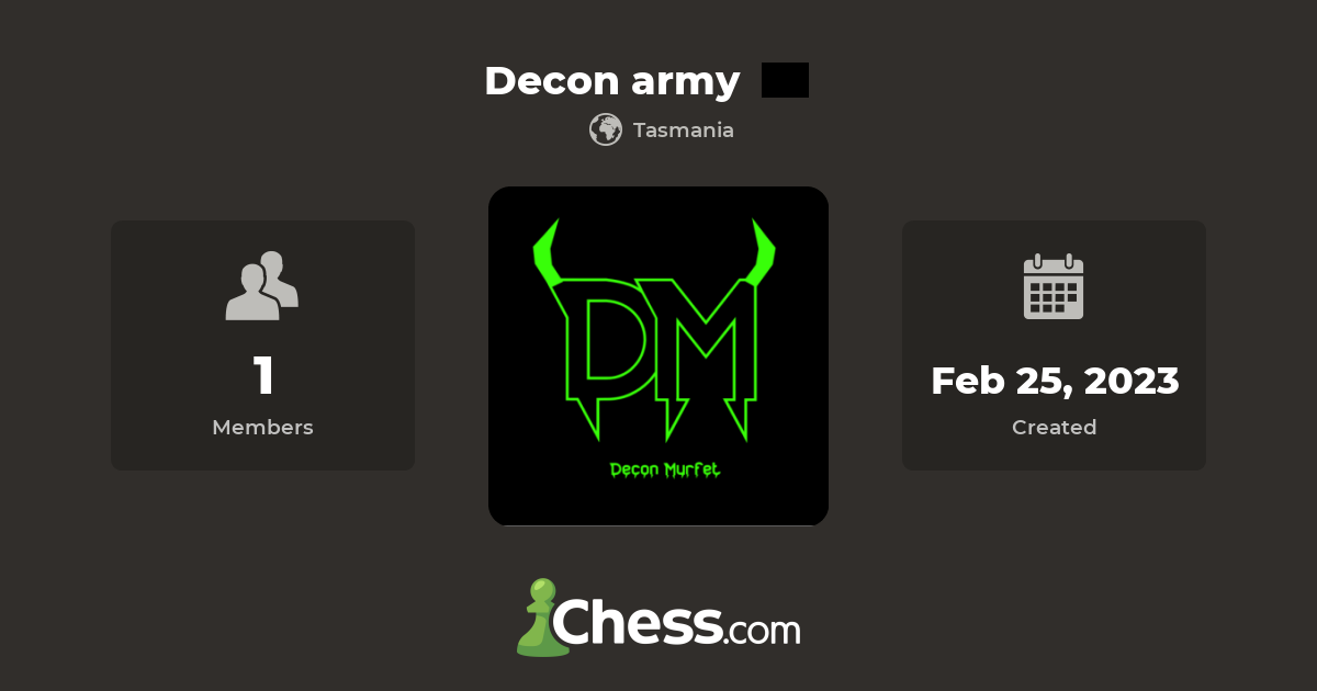 Decon army - Chess Club - Chess.com
