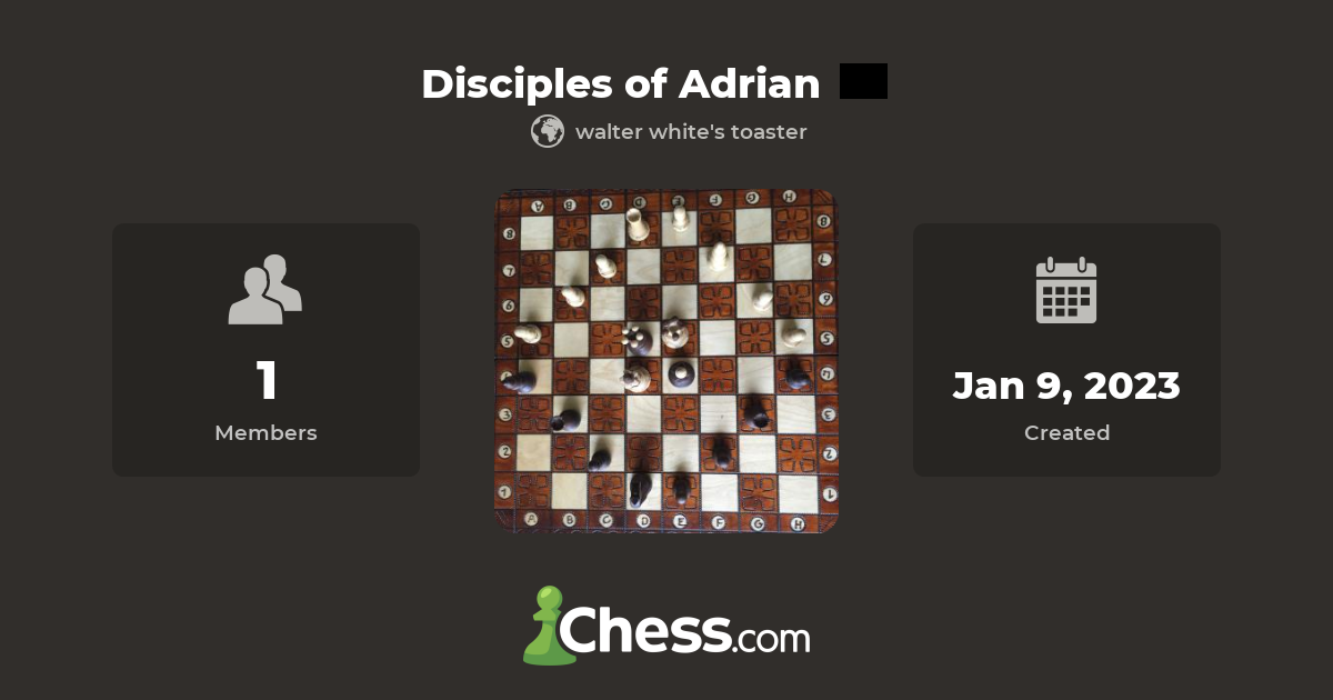 Disciples of Adrian - Chess Club - Chess.com