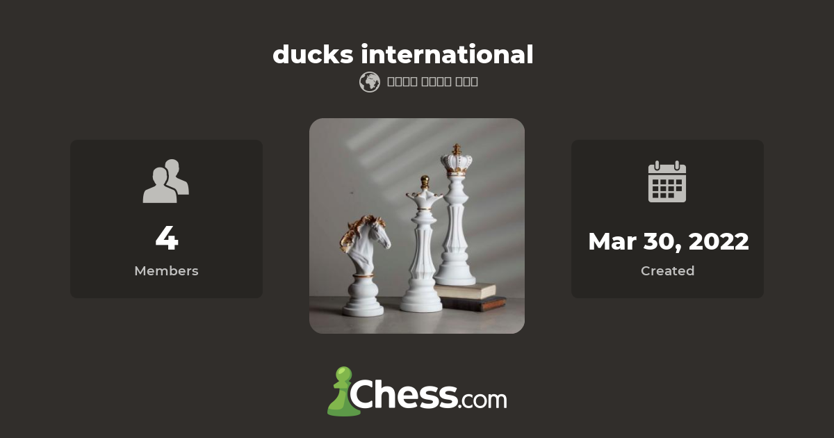 ducks international - Chess Club - Chess.com