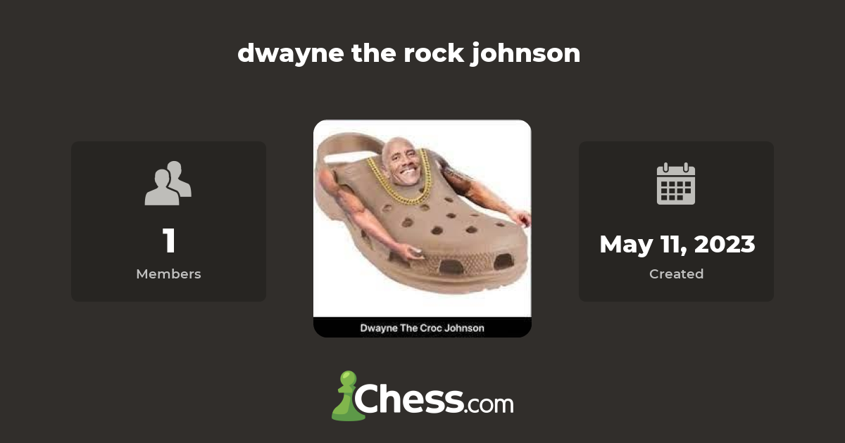 dwayne the rock johnson - Chess Club - Chess.com