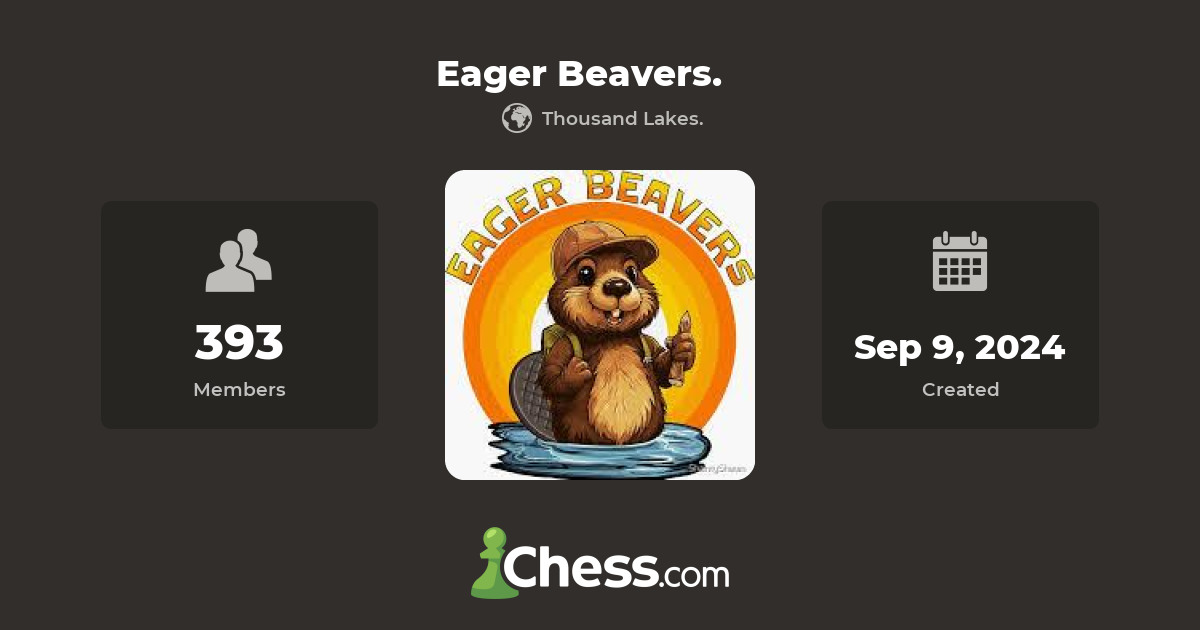 Eager Beavers. - Chess Club - Chess.com