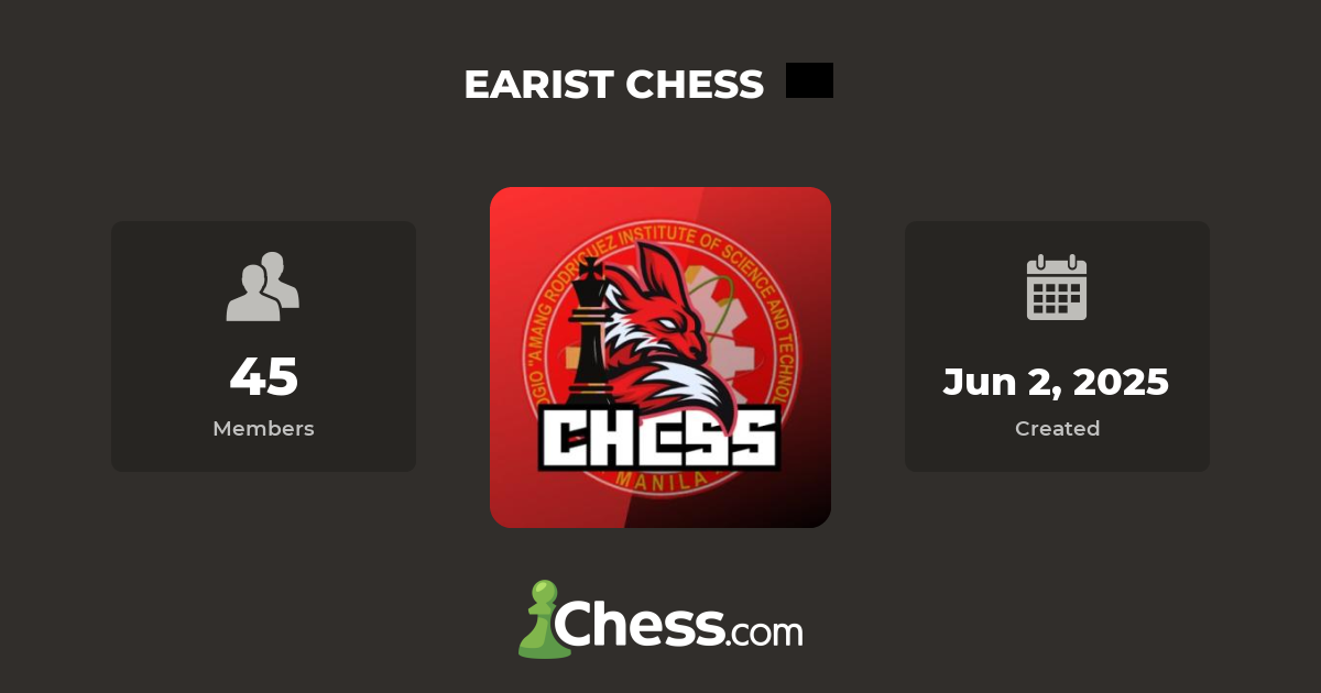 EARIST CHESS - Chess Club - Chess.com