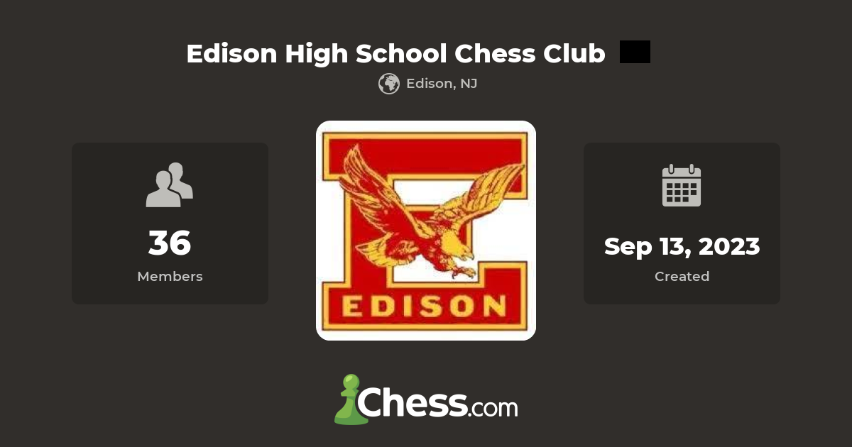 Edison High School Chess Club - Chess Club - Chess.com