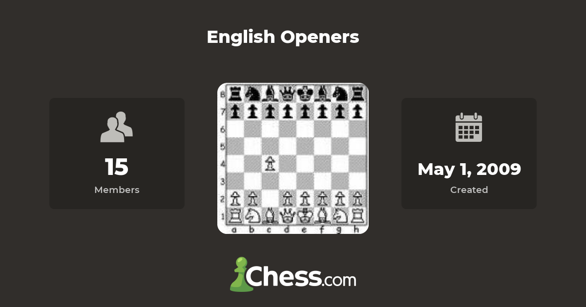 English Openers - Chess Club - Chess.com