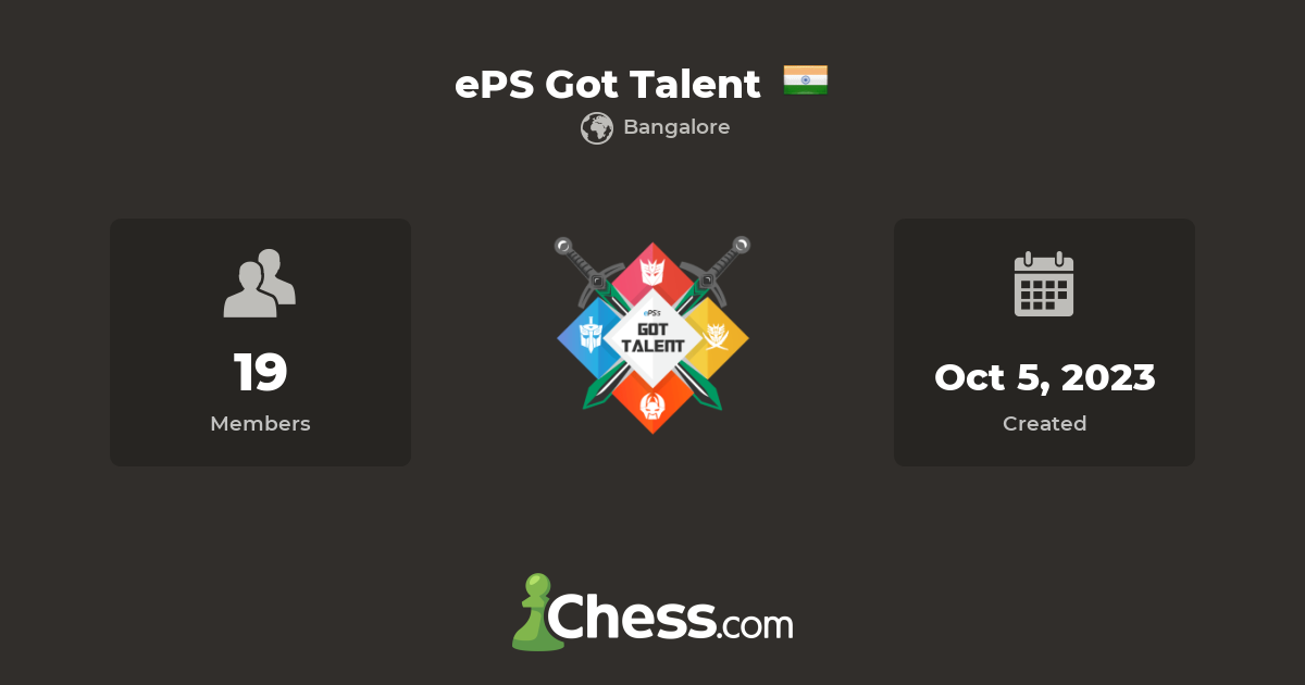 ePS Got Talent - Chess Club - Chess.com ePS Got Talent - Chess Club - Chess.com