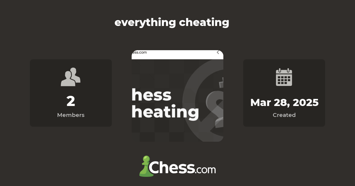 everything cheating - Chess Club - Chess.com