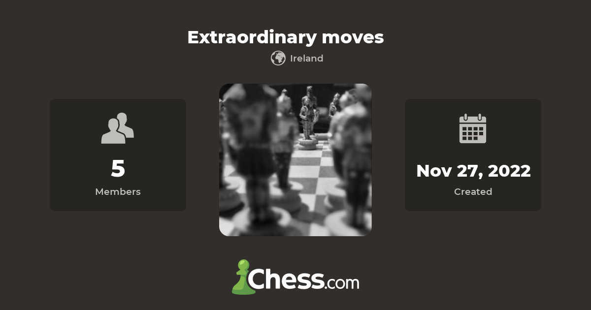 Extraordinary moves - Chess Club - Chess.com