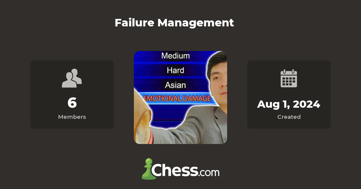 Failure Management - Chess Club - Chess.com