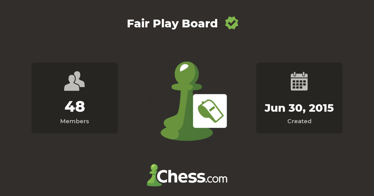 Fair Play Board - Chess Club - Chess.com
