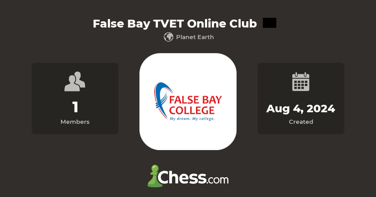 False Bay TVET Online Club - Chess Club - Chess.com