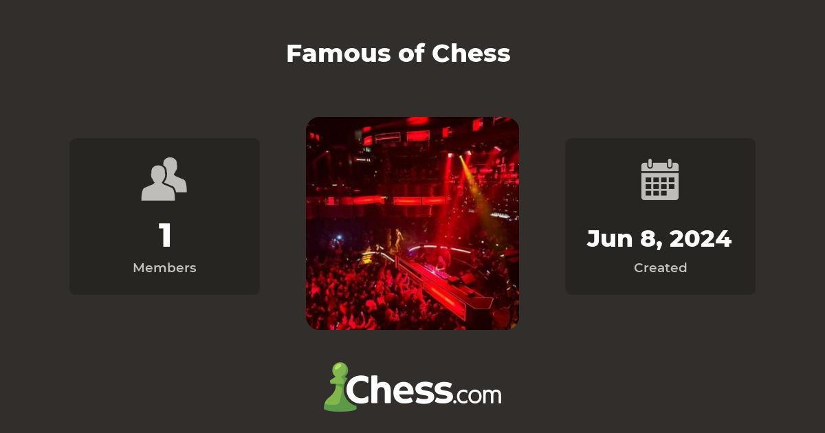 Famous of Chess - Chess Club - Chess.com