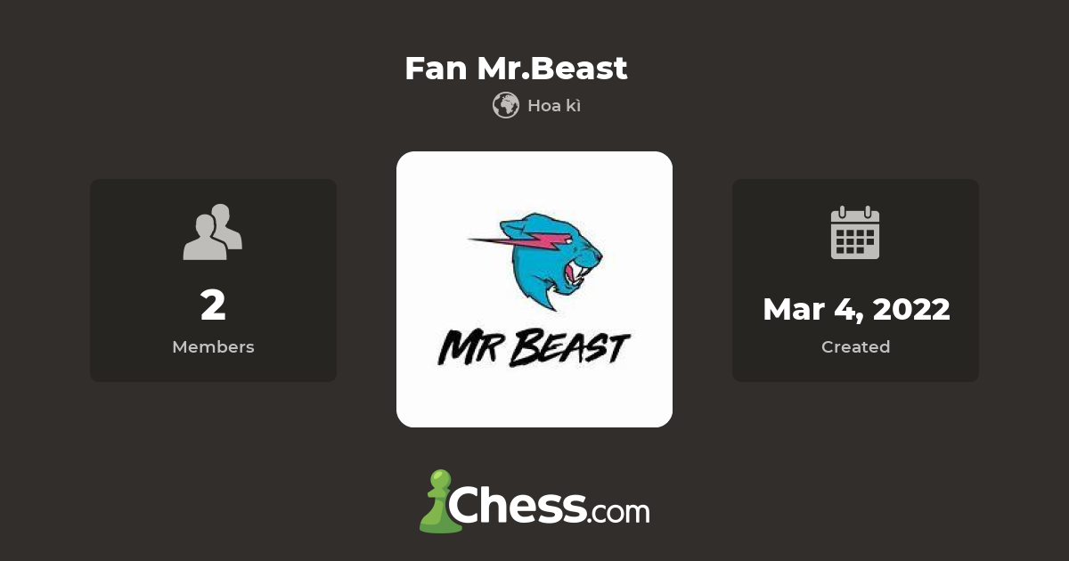 Fan Mr.Beast - Chess Club - Chess.com