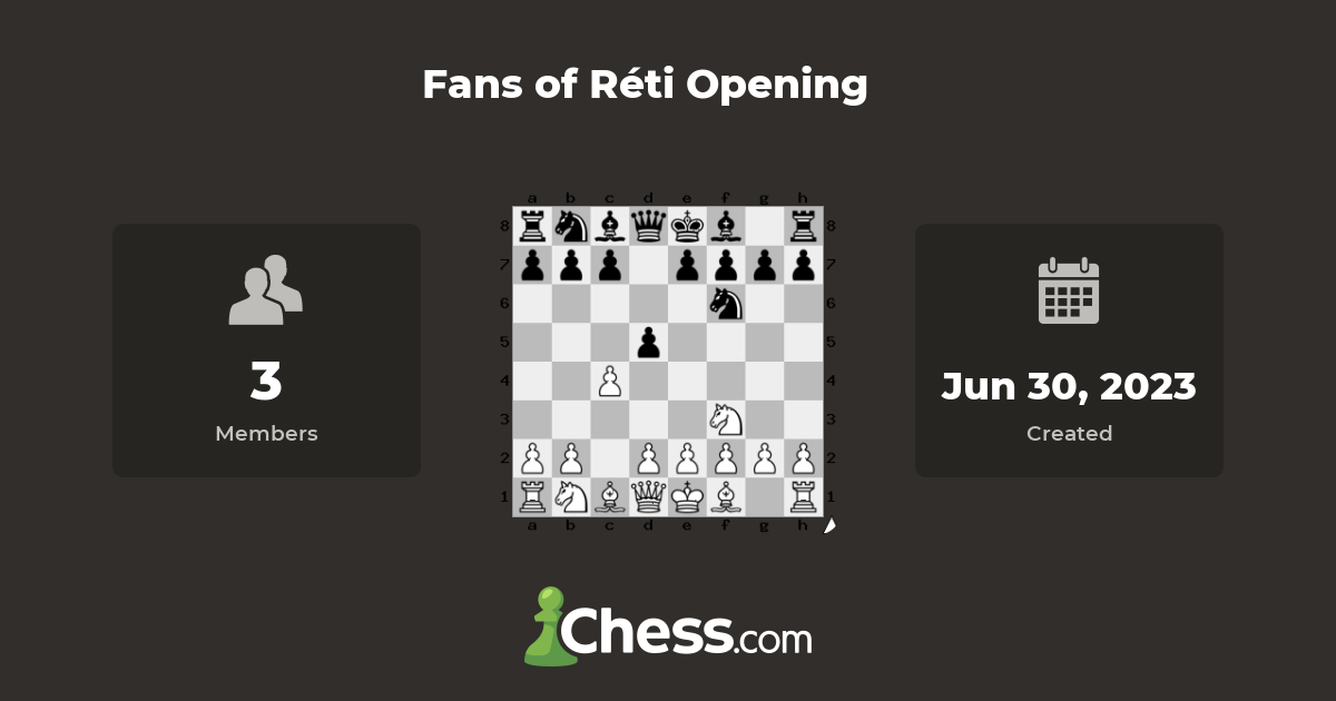 Fans of Réti Opening - Chess Club - Chess.com
