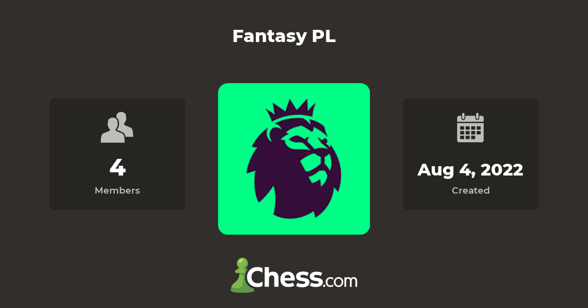 Fantasy PL - Chess Club - Chess.com