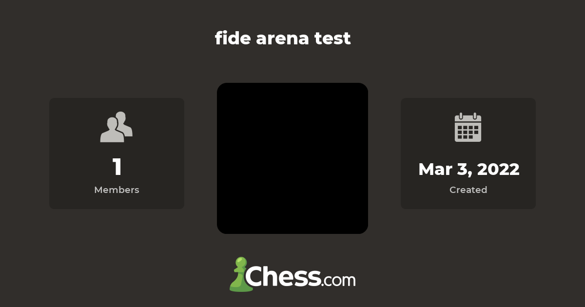 fide arena test - Chess Club - Chess.com