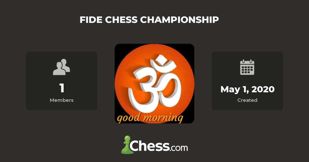 FIDE CHESS CHAMPIONSHIP - Chess Club - Chess.com
