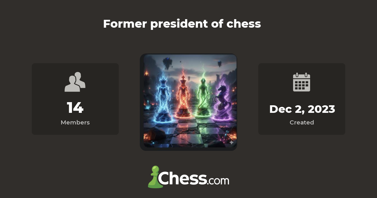 Former president of chess - Chess Club - Chess.com