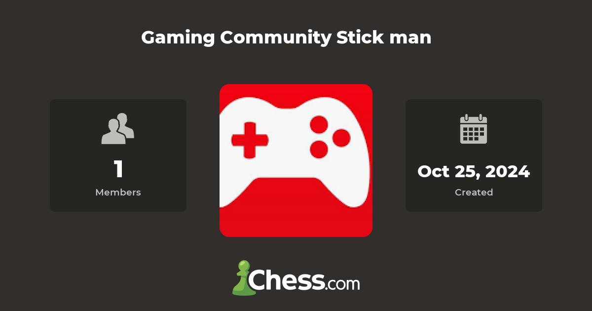 Gaming Community Stick man - Chess Club - Chess.com
