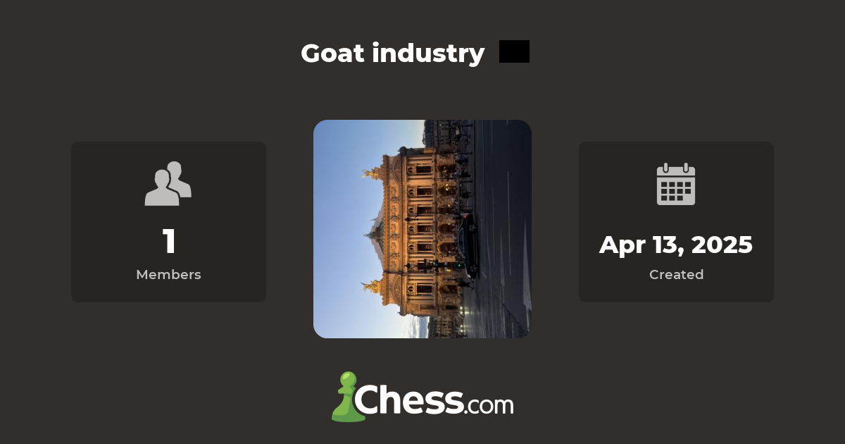Goat industry - Chess Club - Chess.com
