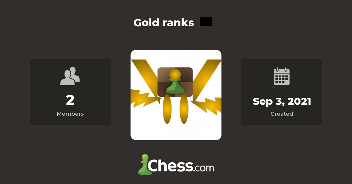 Gold ranks - Chess Club - Chess.com