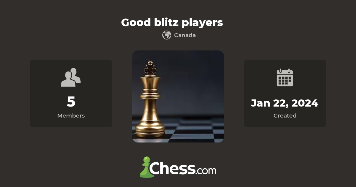 Good blitz players - Chess Club - Chess.com