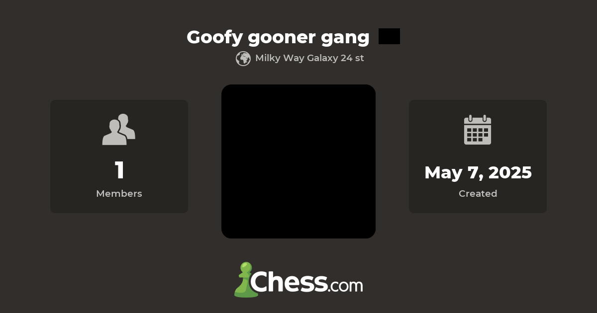 Goofy gooner gang - Chess Club - Chess.com