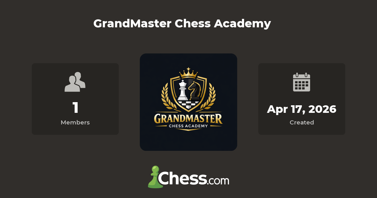 GrandMaster Chess Academy - Chess Club - Chess.com