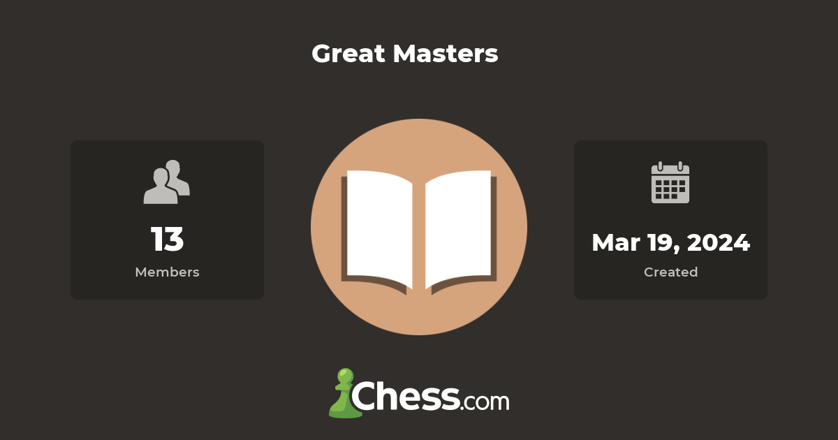 Great Masters - Chess Club - Chess.com