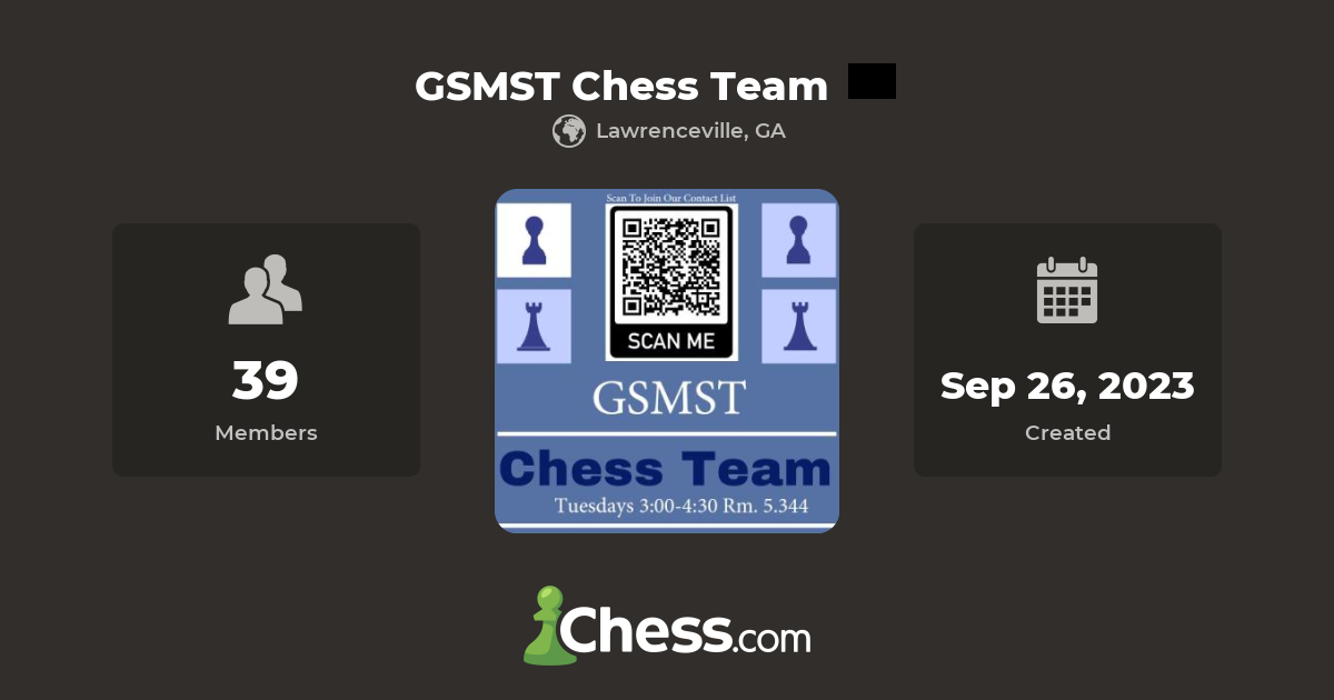GSMST Chess Team - Chess Club - Chess.com