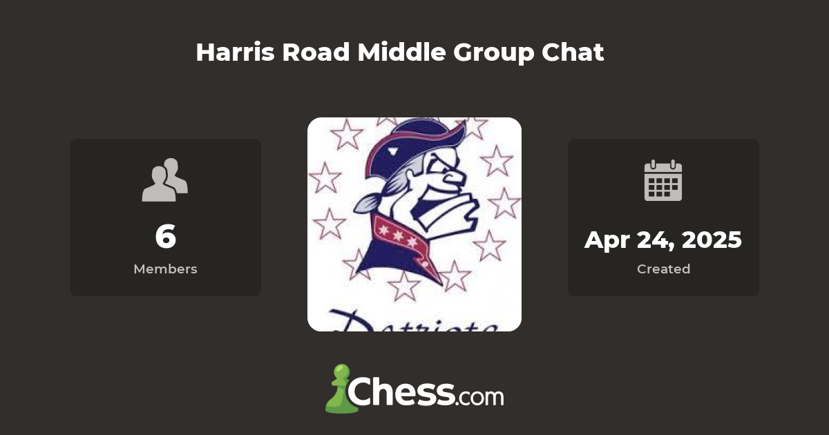 Harris Road Middle Group Chat - Chess Club - Chess.com