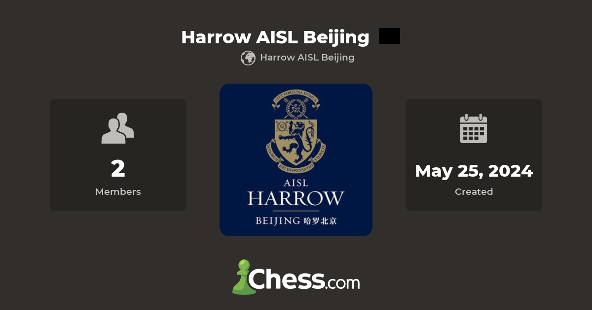 Harrow AISL Beijing - Chess Club - Chess.com