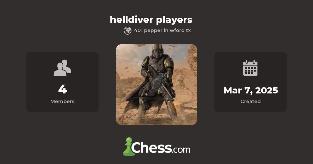 helldiver players - Chess Club - Chess.com