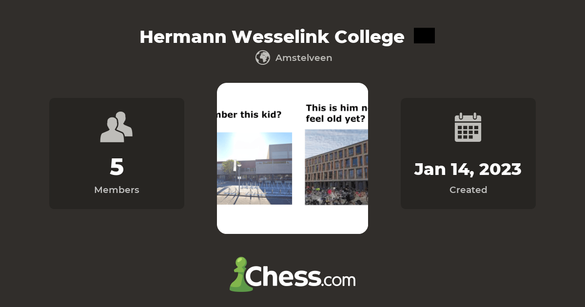 Hermann Wesselink College - Chess Club - Chess.com