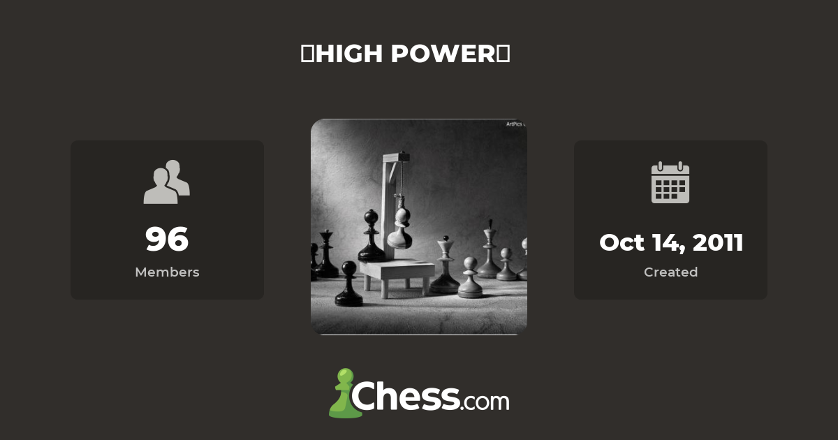 HIGH POWER - Chess Club - Chess.com