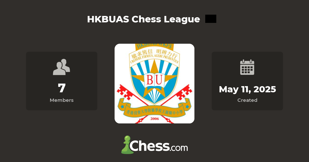 HKBUAS Chess League - Chess Club - Chess.com