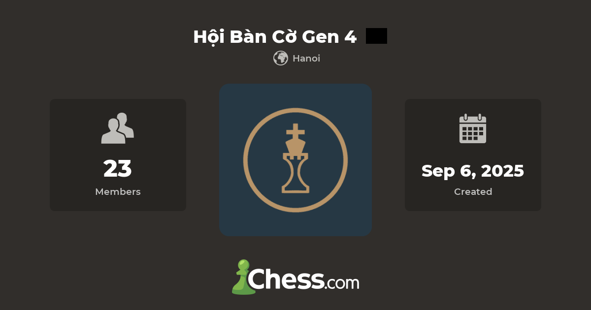 Hội Bàn Cờ Gen 4 - Chess Club - Chess.com