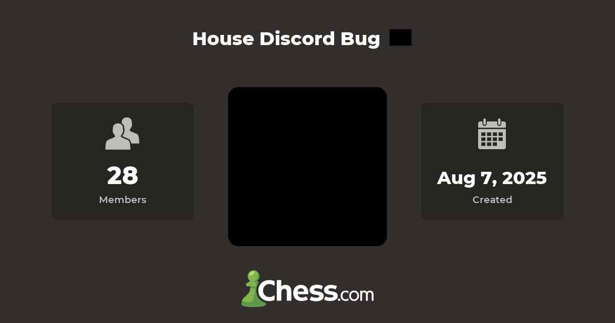 House Discord Bug - Chess Club - Chess.com