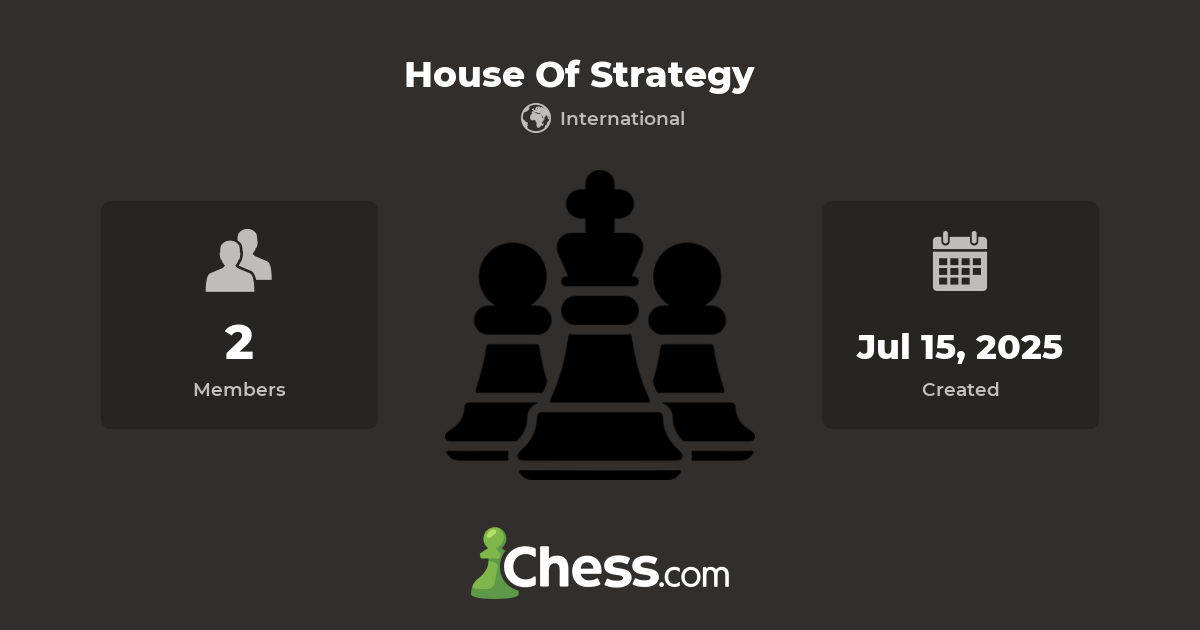 House Of Strategy - Chess Club - Chess.com