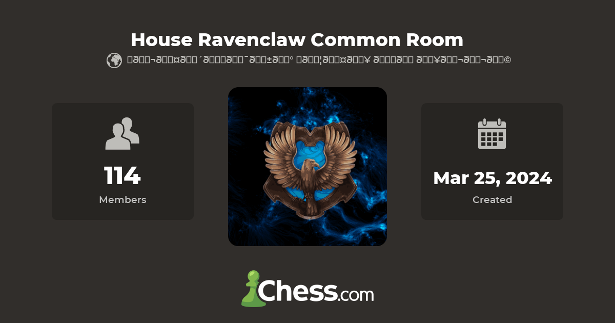 House Ravenclaw Common Room - Chess Club - Chess.com