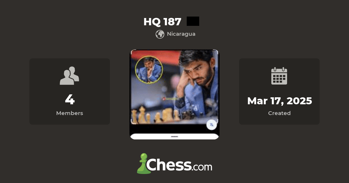 HQ 187 - Chess Club - Chess.com