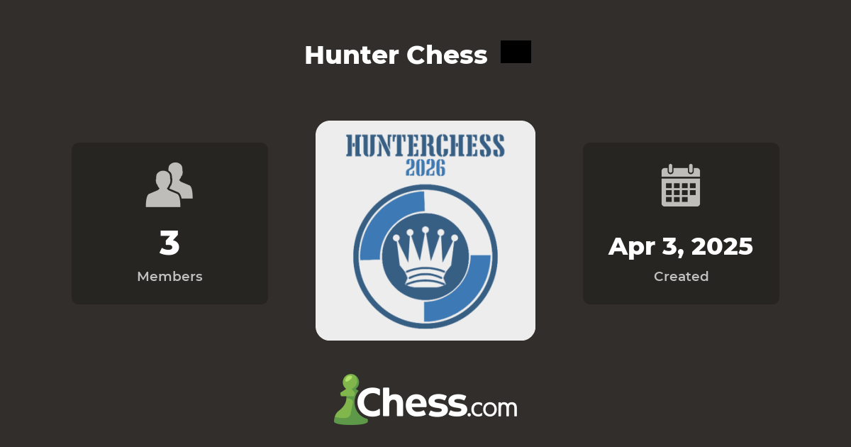 Hunter Chess - Chess Club - Chess.com