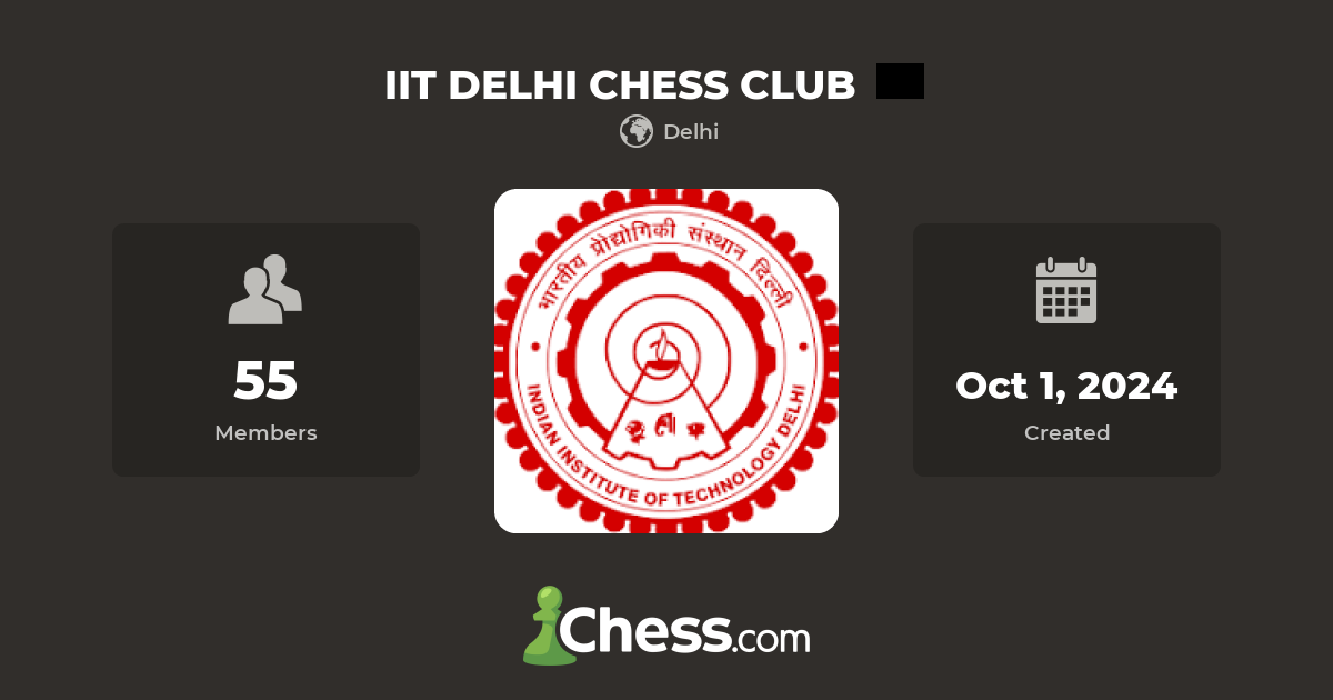 IIT DELHI CHESS CLUB - Chess Club - Chess.com