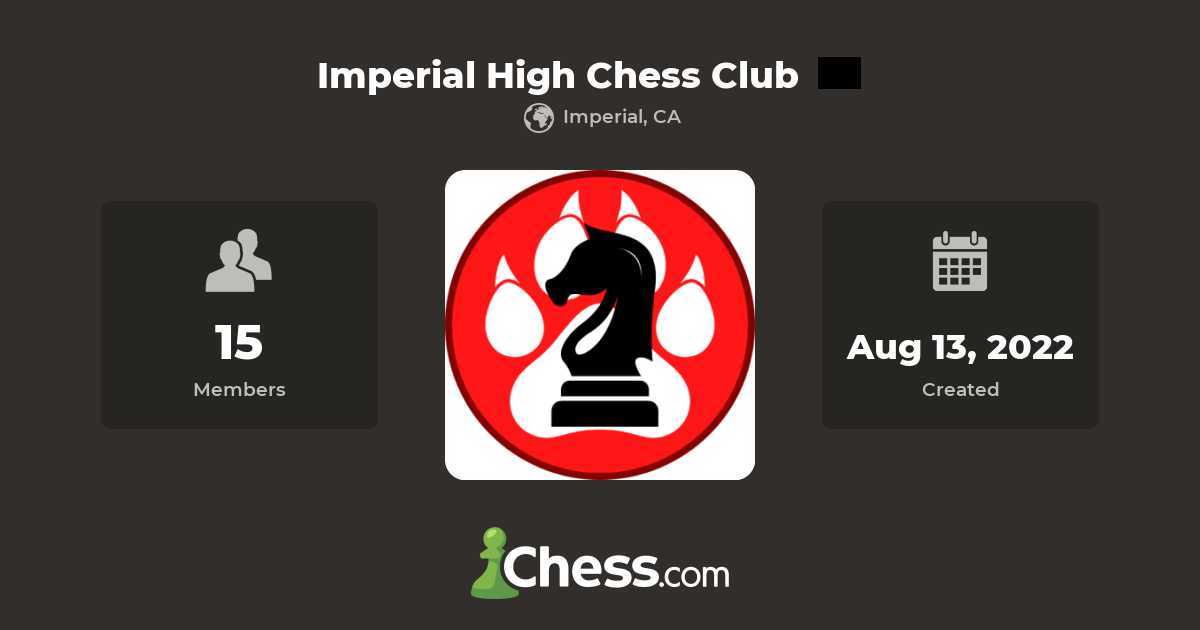 Imperial High Chess Club - Chess Club - Chess.com